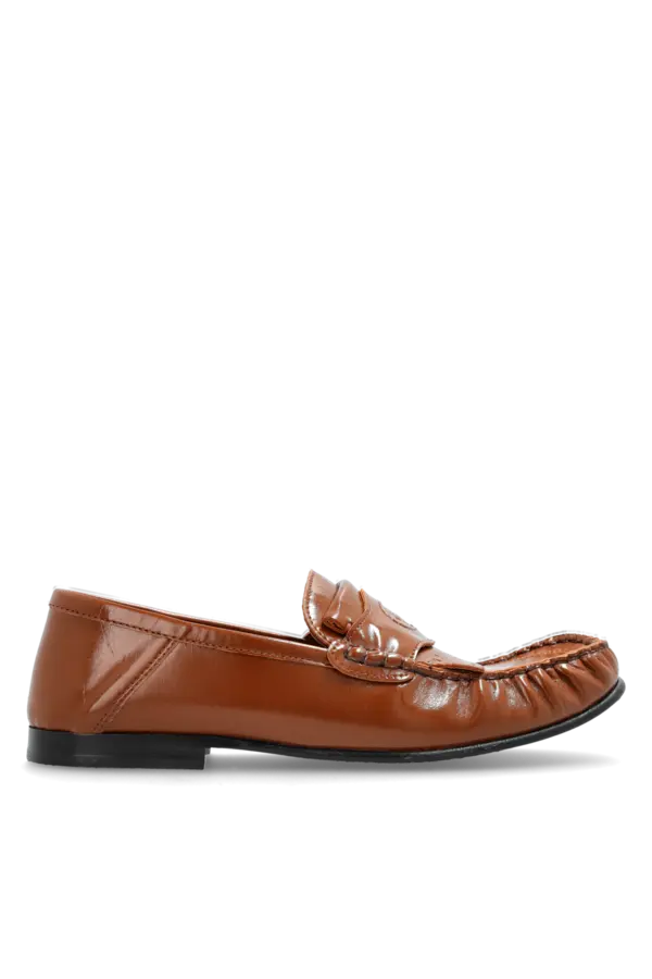 Marni Leather Loafers - Brown