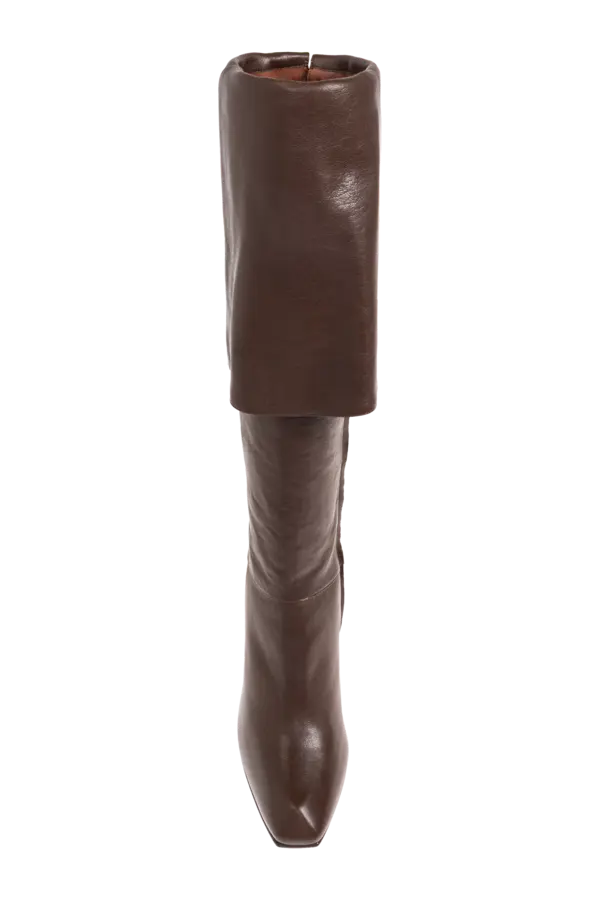 Alexander McQueen Leather Heeled Boots - Brown