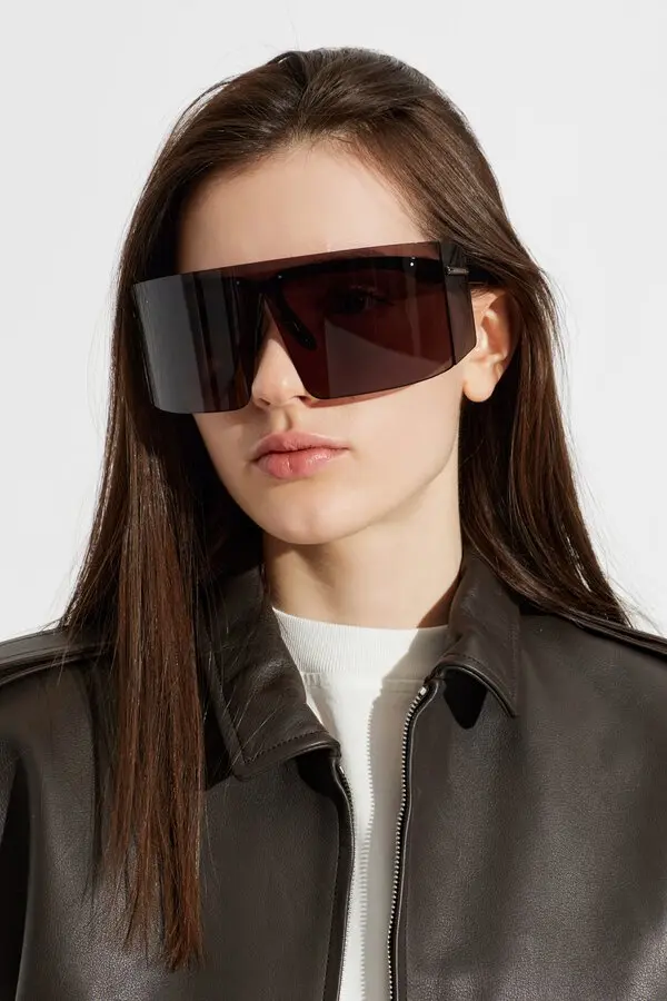 Alexander McQueen Shield Sunglasses - Black