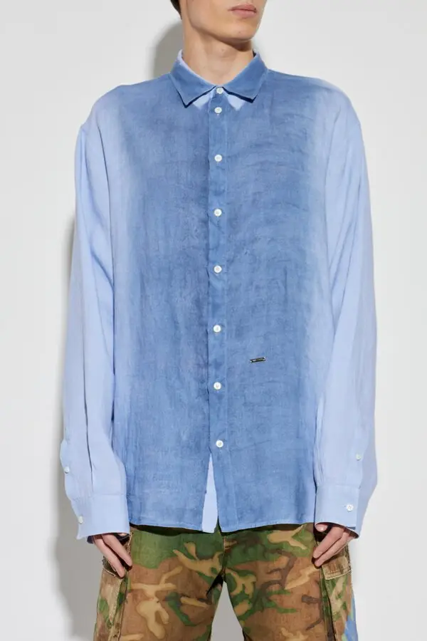 Dsquared2 Linen Shirt - Blue