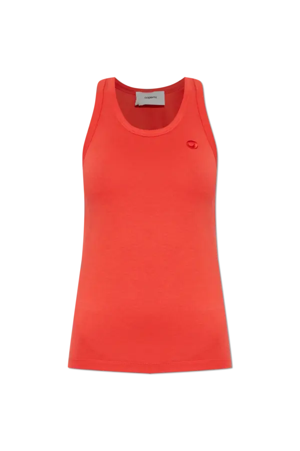 Coperni Embroidered Logo Tank Top - Red