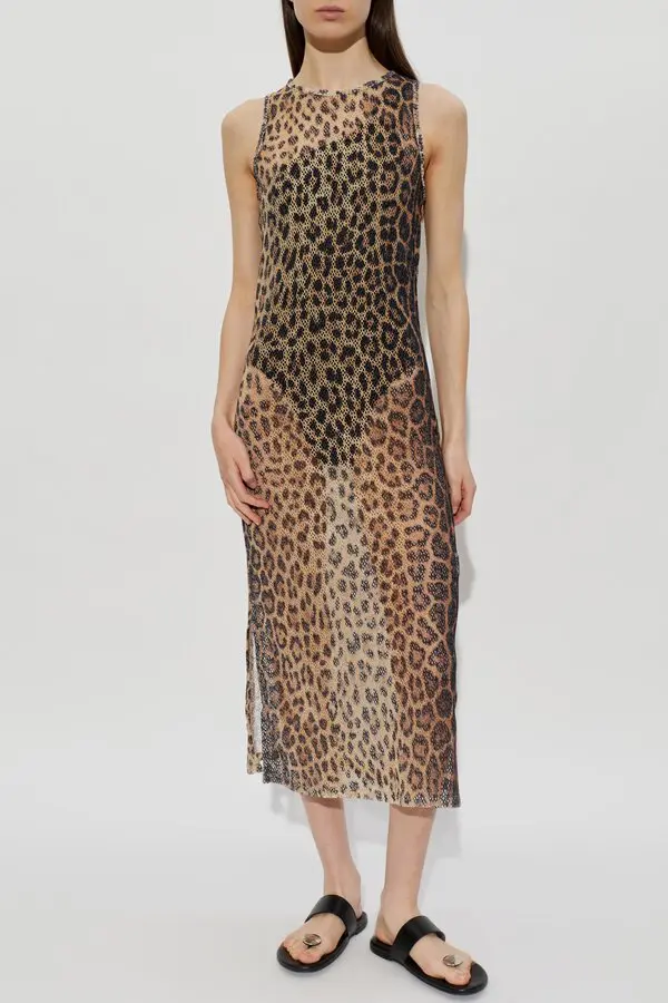 Moschino Beach Dress With Animal Print