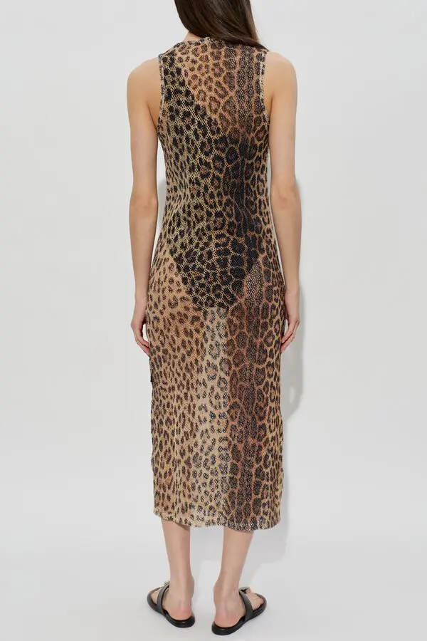 Moschino Beach Dress With Animal Print
