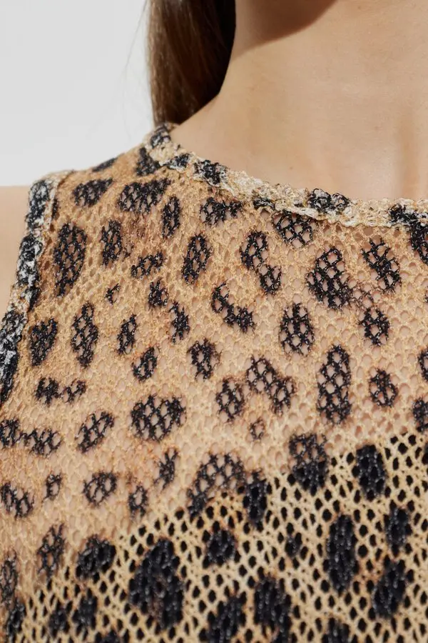 Moschino Beach Dress With Animal Print