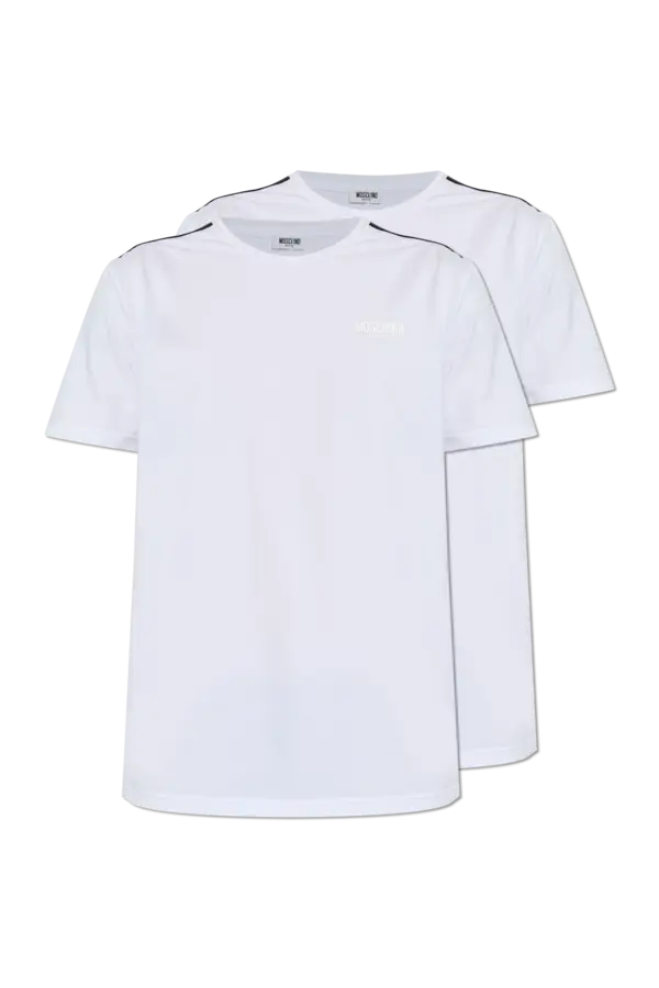 Moschino 2-pack Of T-shirts From The 'active' Line - White