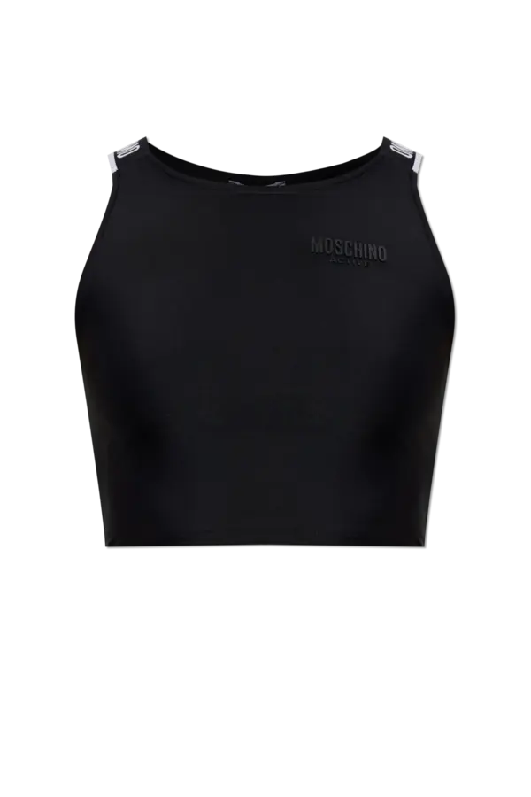 Moschino Active Line Fitted Top - Black