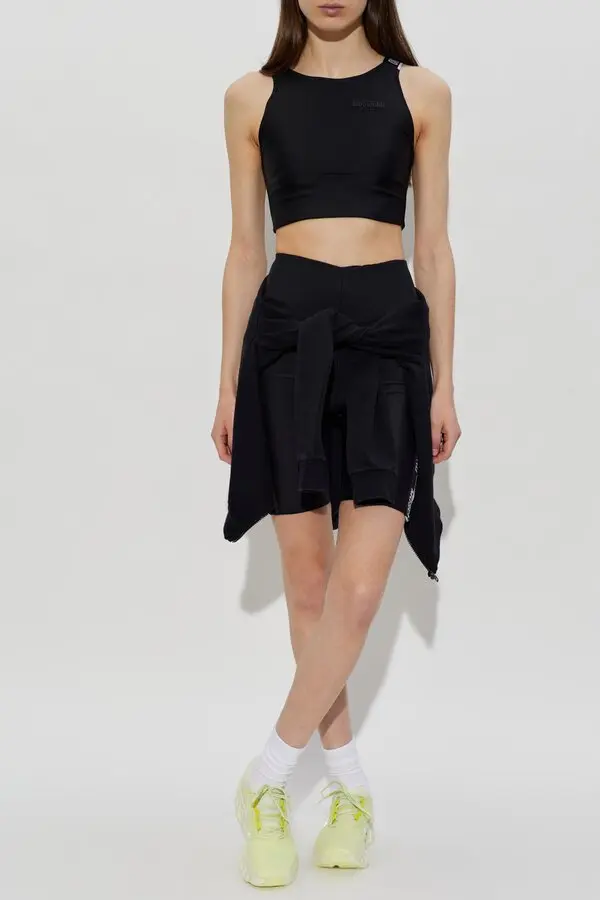 Moschino Active Line Fitted Top - Black