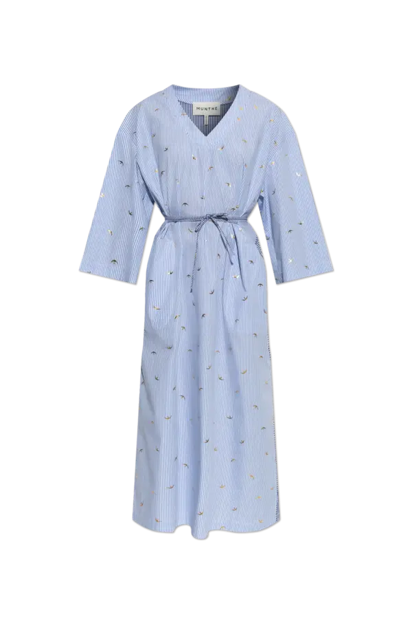 Munthe Byrus Midi Dress - Blue