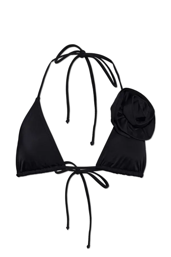 Moschino Triangle Bikini Top - Black