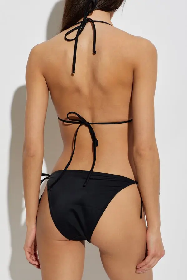 Moschino Triangle Bikini Top - Black