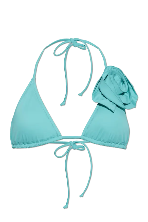 Moschino Triangle Bikini Top - Blue