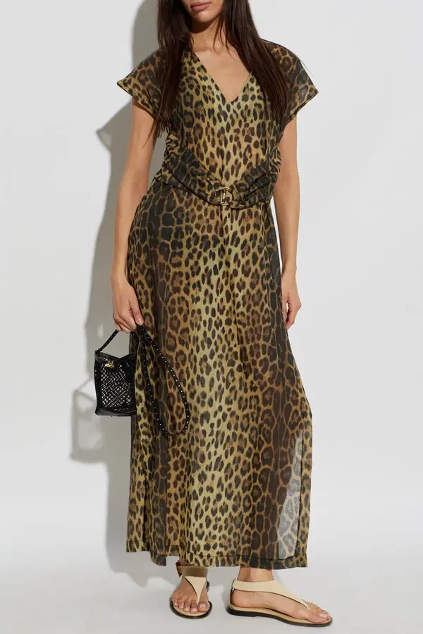 Moschino Beach Dress With Animal Print