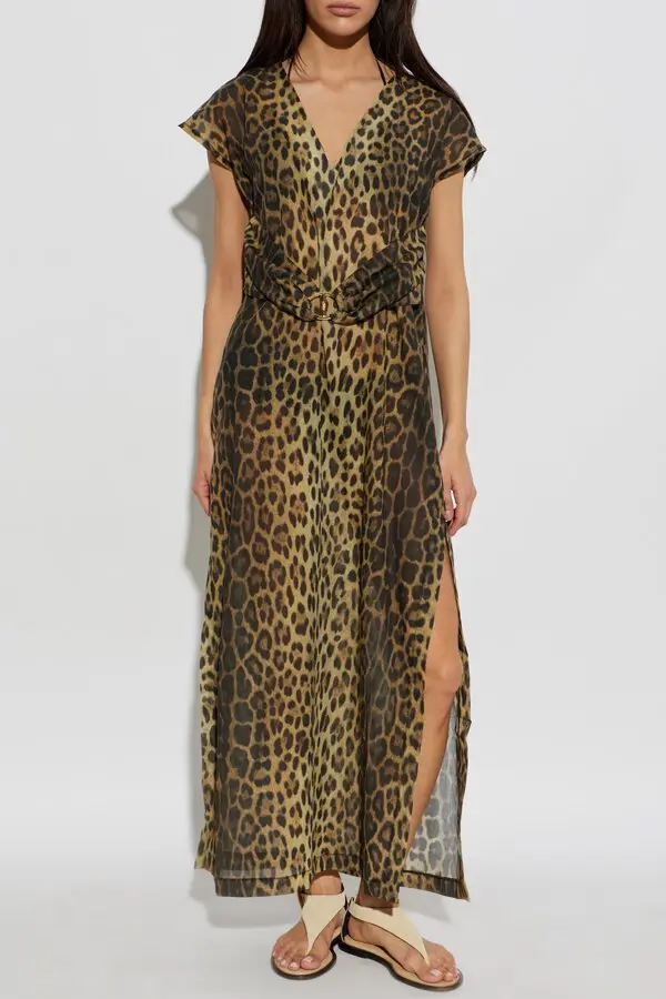 Moschino Beach Dress With Animal Print