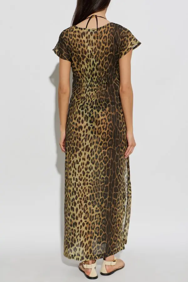 Moschino Beach Dress With Animal Print