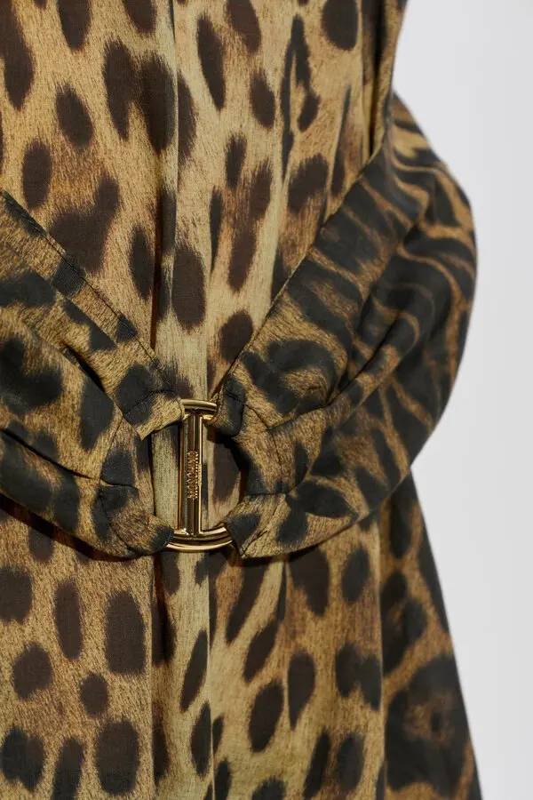 Moschino Beach Dress With Animal Print