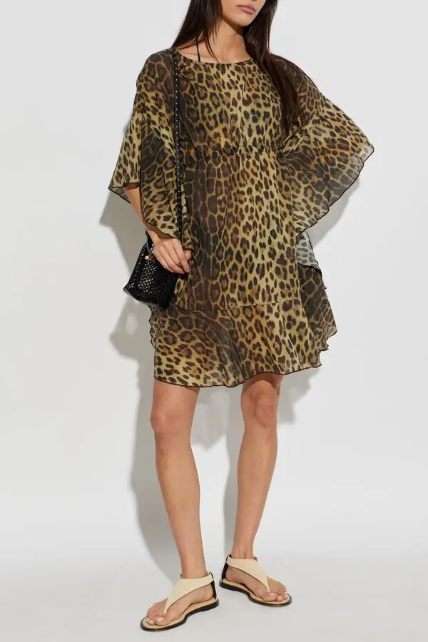 Moschino Beach Dress With Animal Print