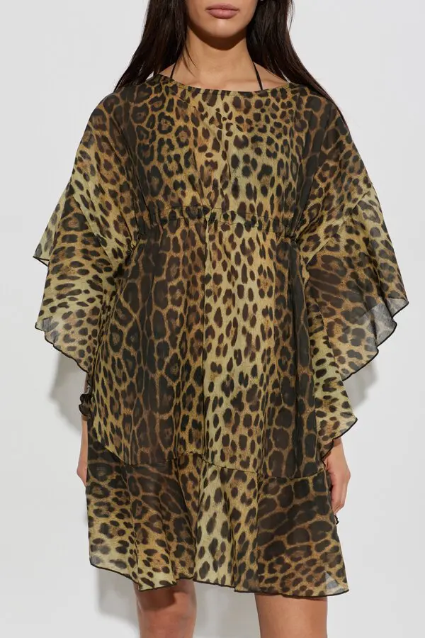 Moschino Beach Dress With Animal Print