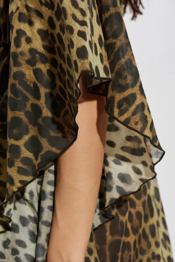 Moschino Beach Dress With Animal Print