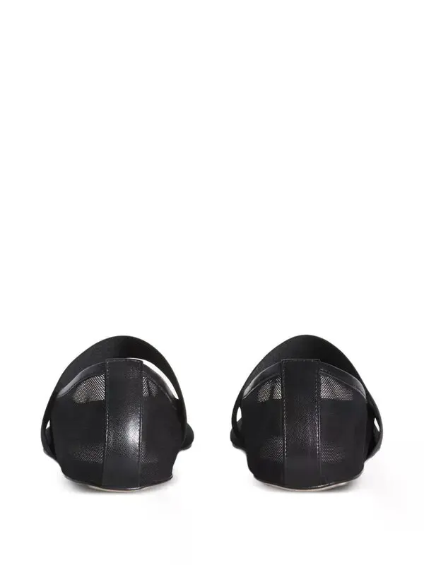 Maison Kitsuné Mesh Logo Ballet Flats