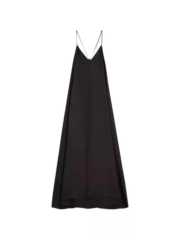 Maison Kitsuné Spaghetti-strap Tie-back Dress