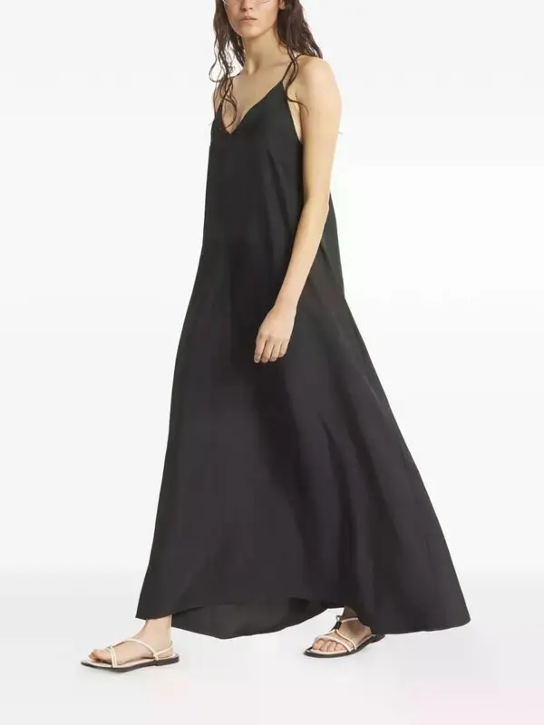 Maison Kitsuné Spaghetti-strap Tie-back Dress