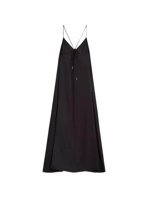 Maison Kitsuné Spaghetti-strap Tie-back Dress