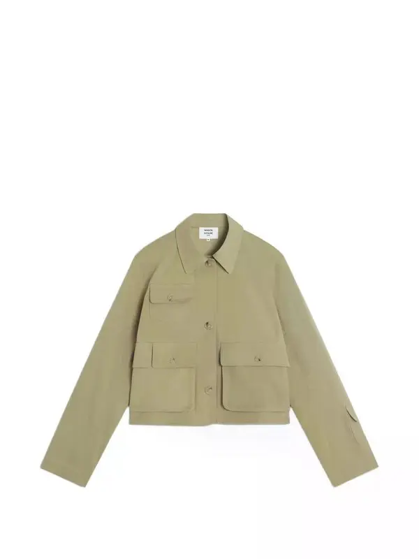 Maison Kitsuné Multi-pocket Cropped Jacket - Green