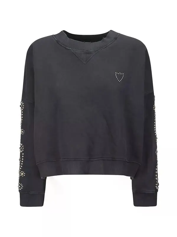 HTC LOS ANGELES Stud-embellished Paisley Sweatshirt