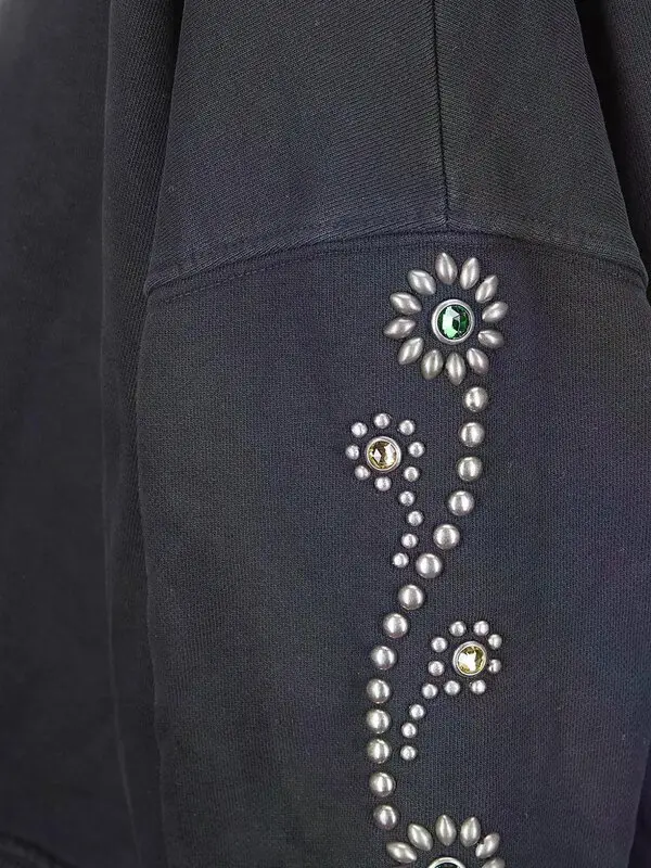 HTC LOS ANGELES Stud-embellished Paisley Sweatshirt