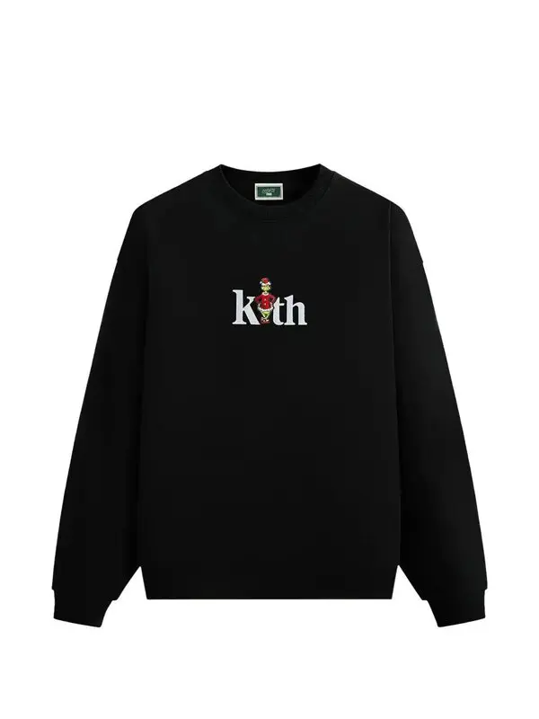 Kith X The Grinch Serif Nelson Crewneck Sweatshirt - Black