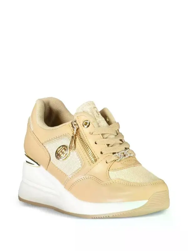 LAURA BIAGIOTTI Zip-accent Lace-up Sneakers