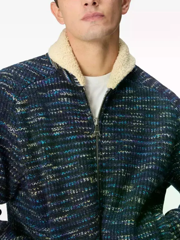 Missoni Patterned Shearling-collar Jacket
