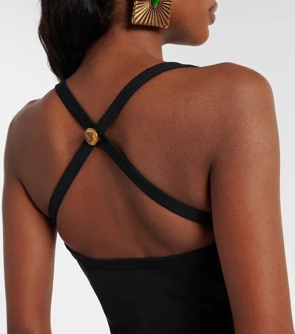Versace Jersey Bustier Gown - Black