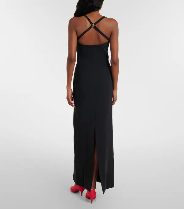 Versace Jersey Bustier Gown - Black