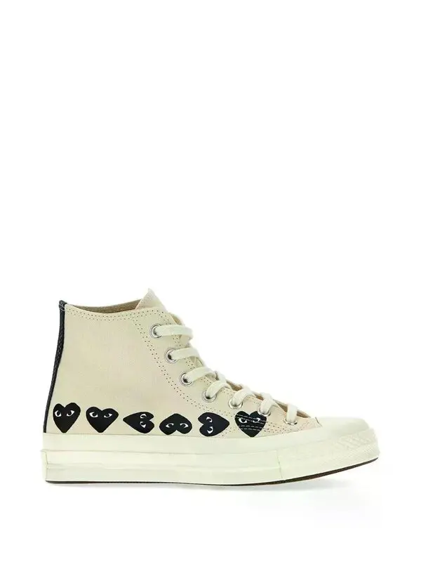 Comme Des Garçons X Converse Play Heart-print Sneakers