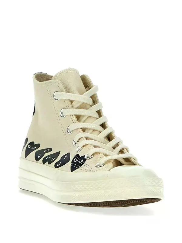 Comme Des Garçons X Converse Play Heart-print Sneakers