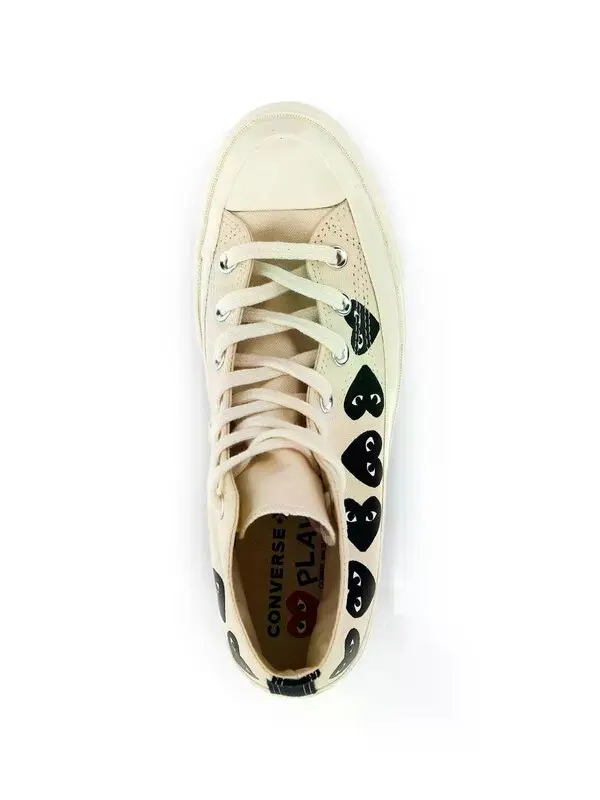 Comme Des Garçons X Converse Play Heart-print Sneakers