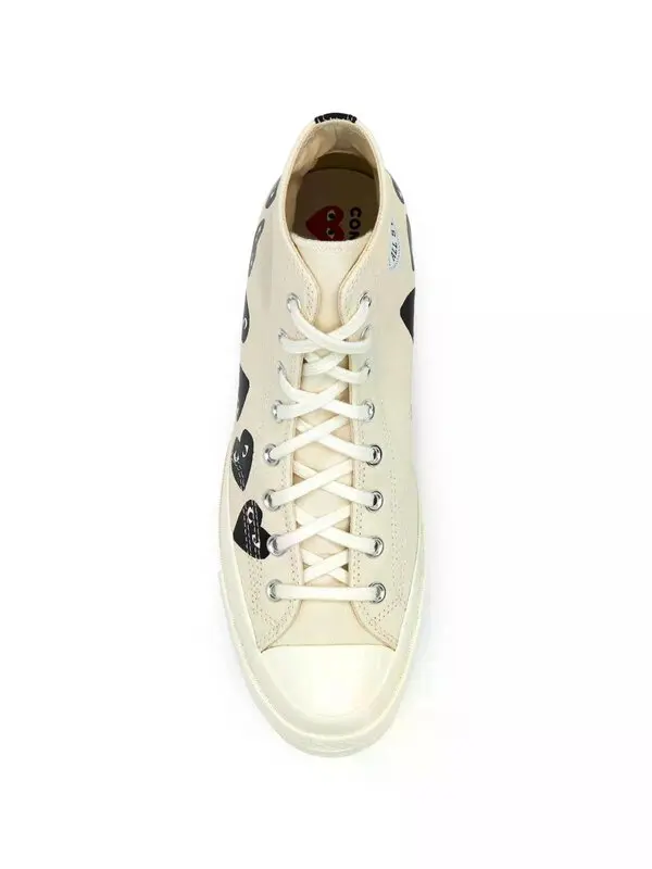 Comme Des Garçons X Converse Play Heart-print Sneakers