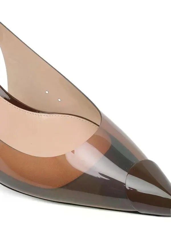 GIANVITO ROSSI Diana 85 Pointed-toe Slingback Sandals