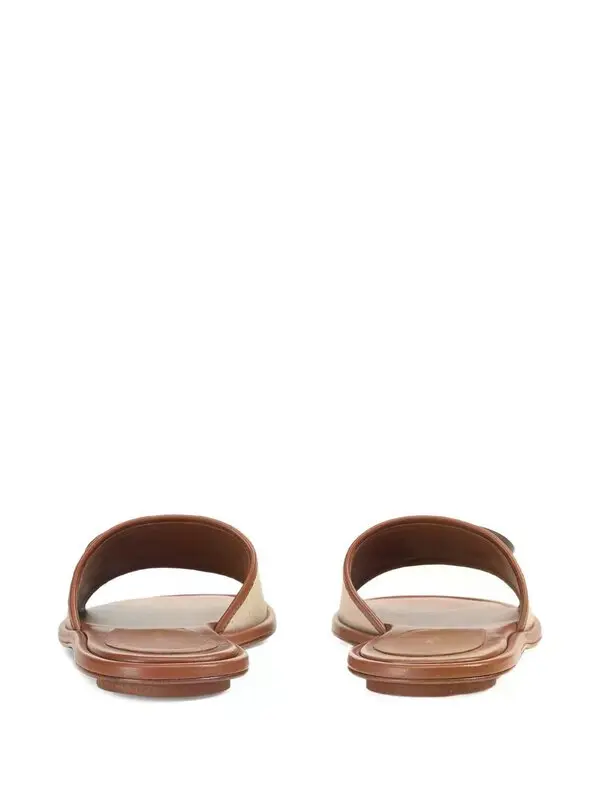 SERGIO ROSSI Surge Logo-detail Sandals - Neutrals