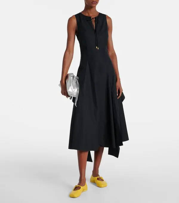 Loewe Pebble Soft Leather Mary Jane Flats - Yellow