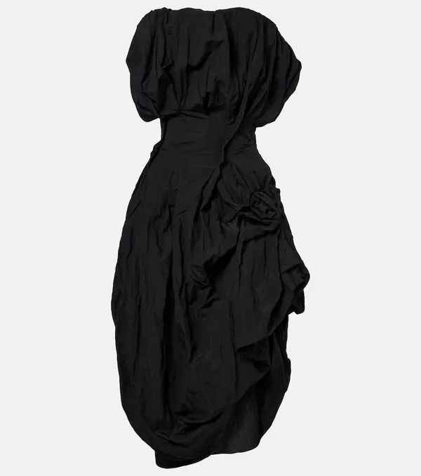 Magda Butrym Draped Cotton-blend Cocktail Dress