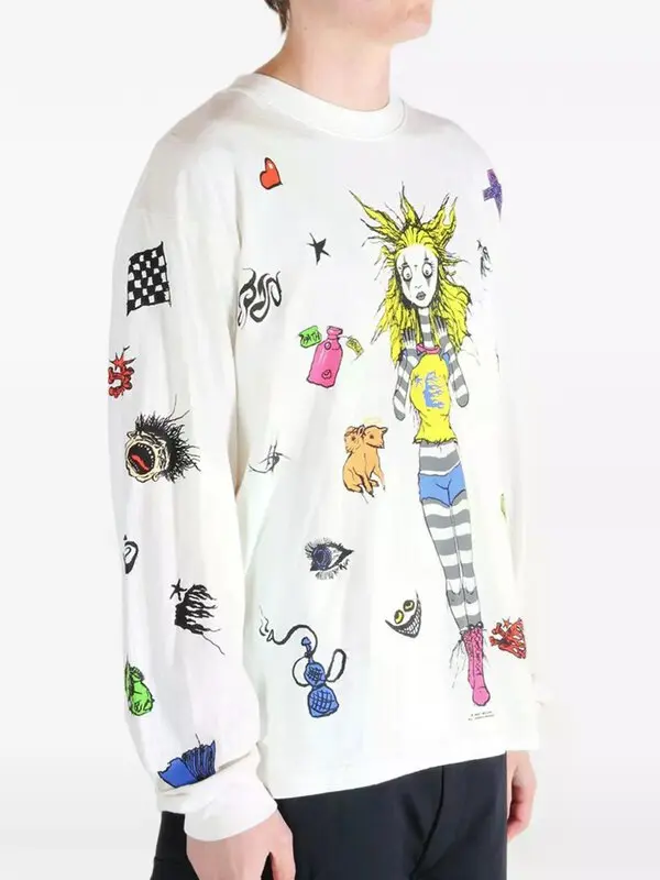 HELLSTAR Graphic-print Long-sleeve Sweater
