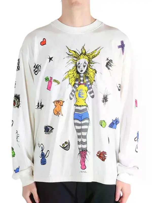 HELLSTAR Graphic-print Long-sleeve Sweater