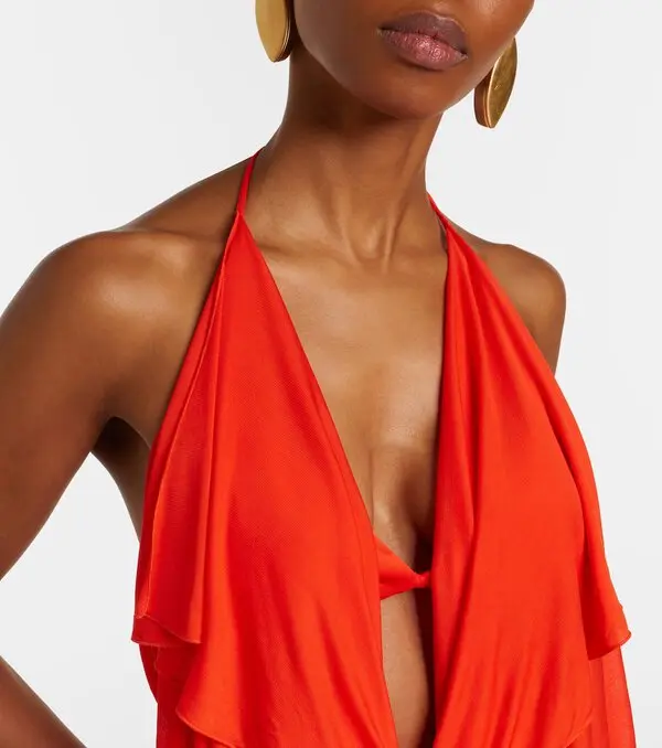Loewe Paula's Ibiza Crêpe Jersey Maxi Dress