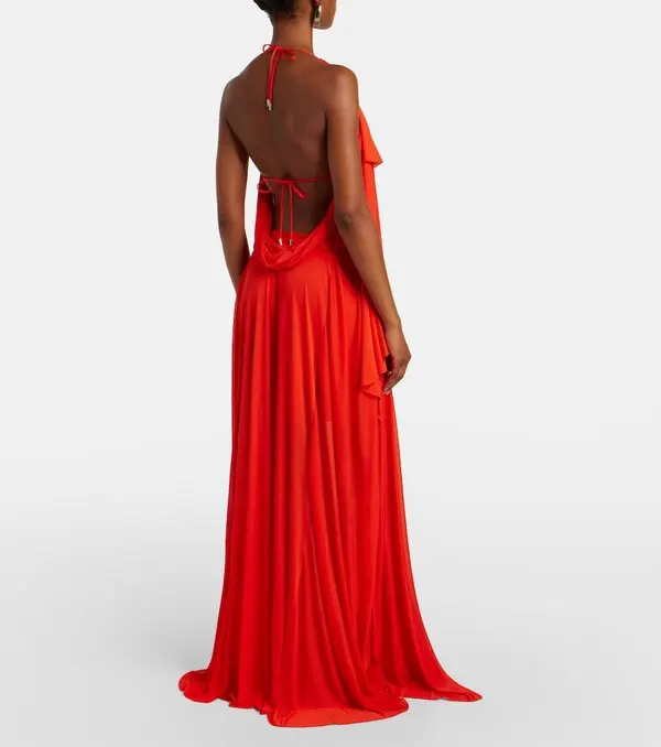 Loewe Paula's Ibiza Crêpe Jersey Maxi Dress