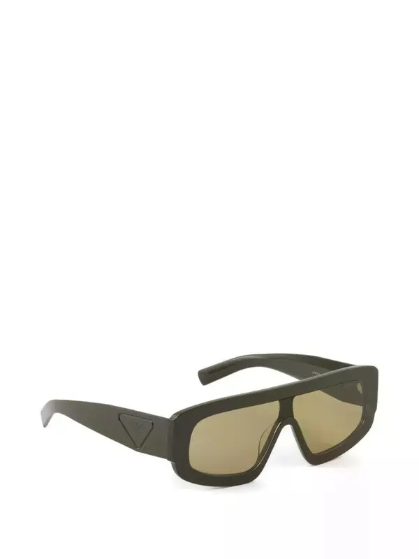 Prada Sunglasses With Triangle Logo - Green