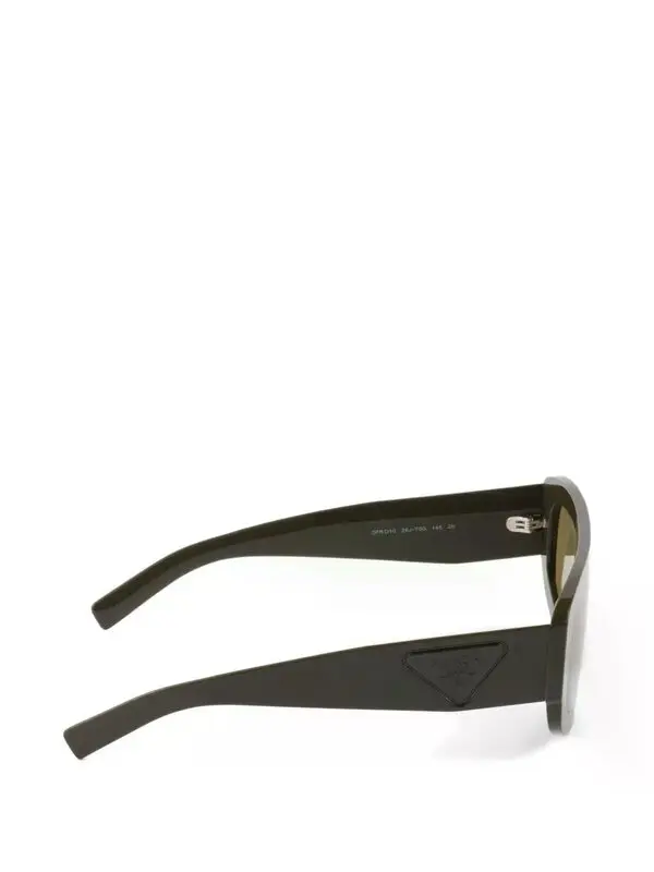 Prada Sunglasses With Triangle Logo - Green
