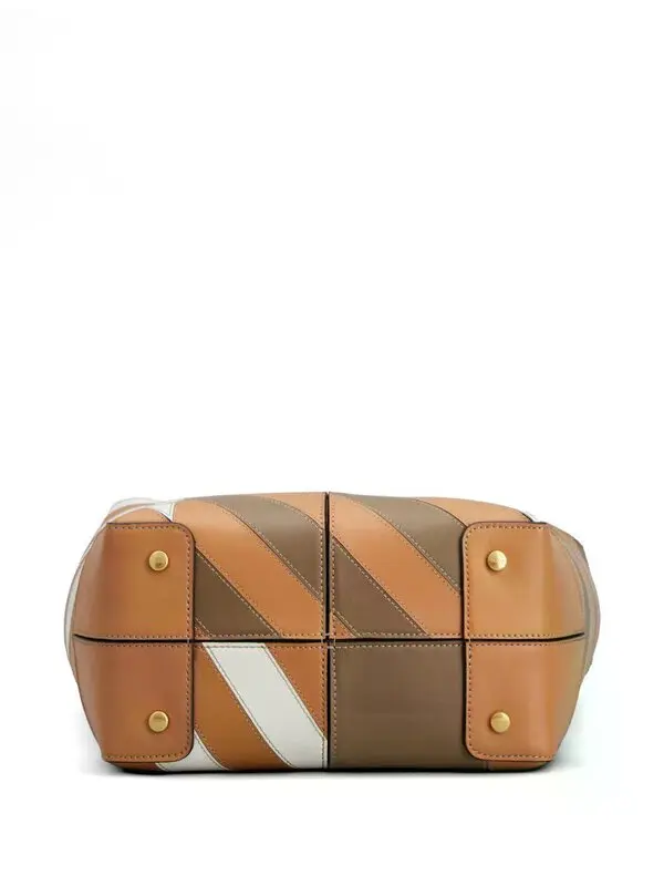 TOD'S Striped Shoulder Bag With Pouch
