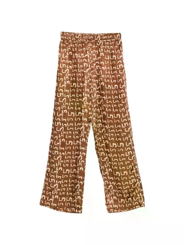 LEE MATHEWS Logo-pattern Trousers